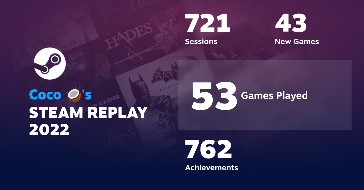 Coco 🥥's STEAM REPLAY 2022
