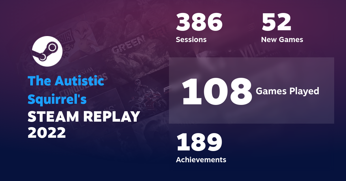 The Autistic Squirrel's STEAM REPLAY 2022