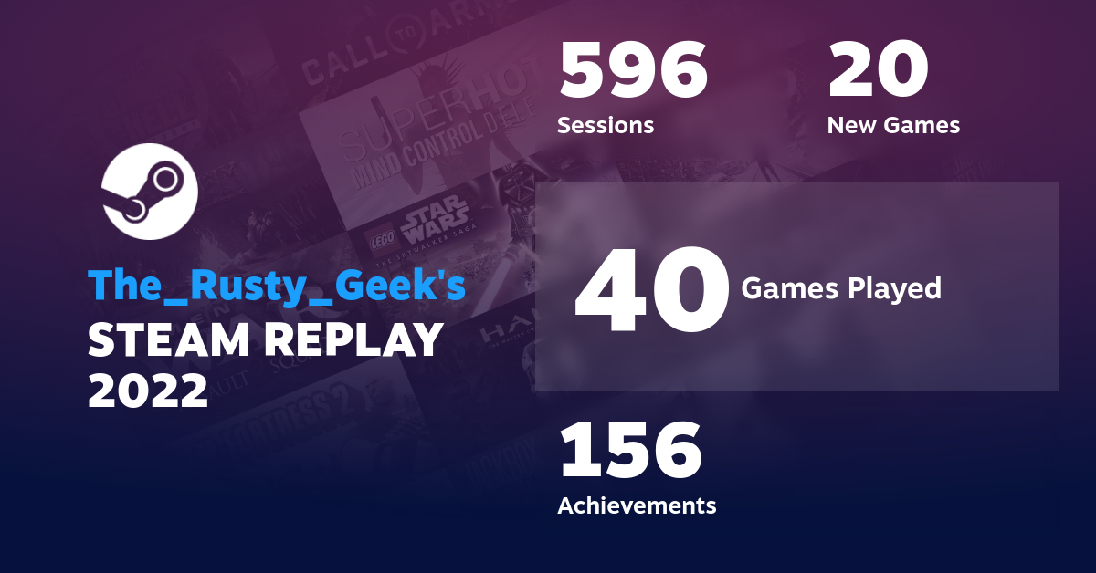The_Rusty_Geek's STEAM REPLAY 2022