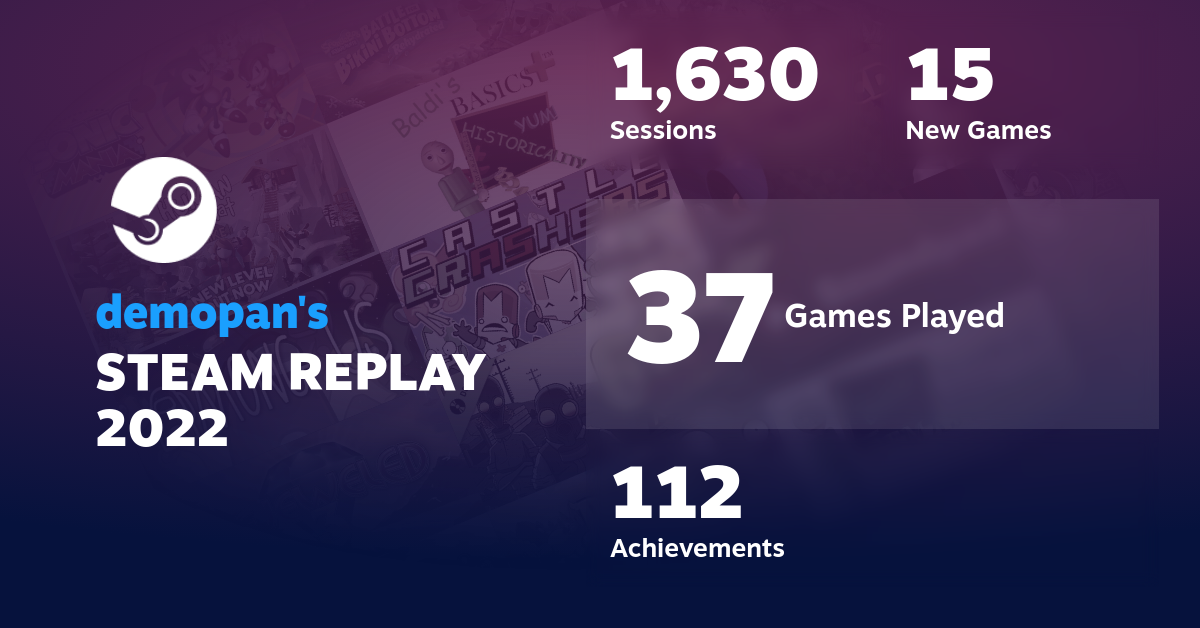 demopan's STEAM REPLAY 2022