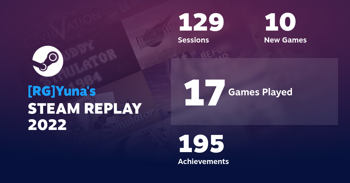 [RG]Yuna's STEAM REPLAY 2022