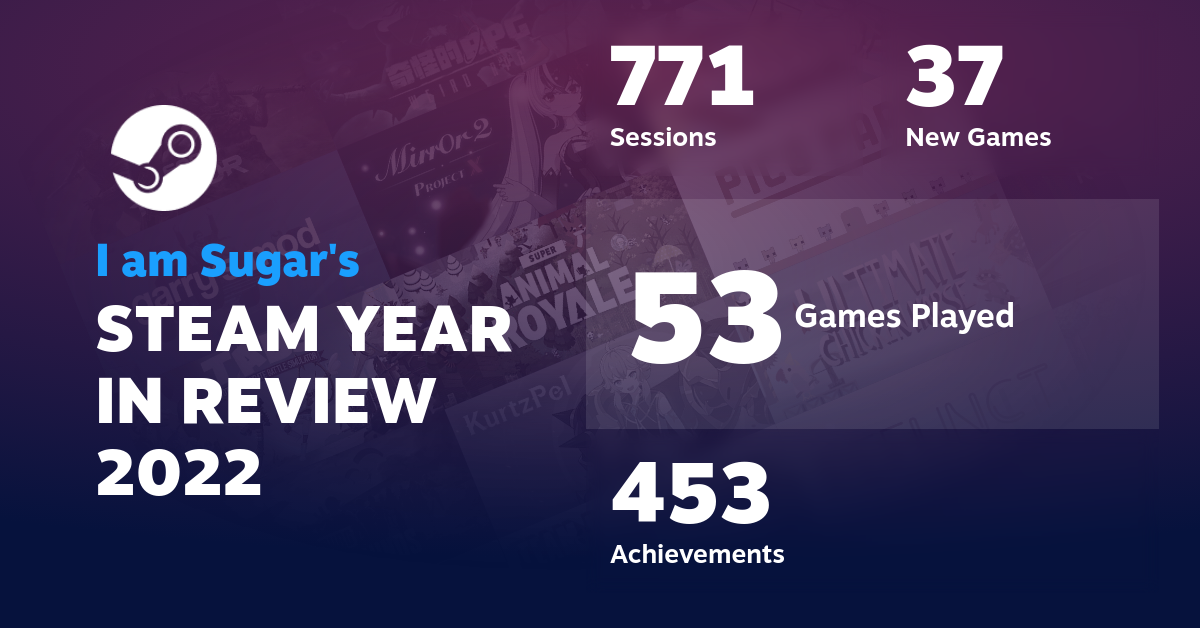 I am Sugar's STEAM YEAR IN REVIEW 2022