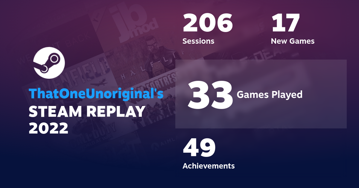 ThatOneUnoriginal's STEAM REPLAY 2022