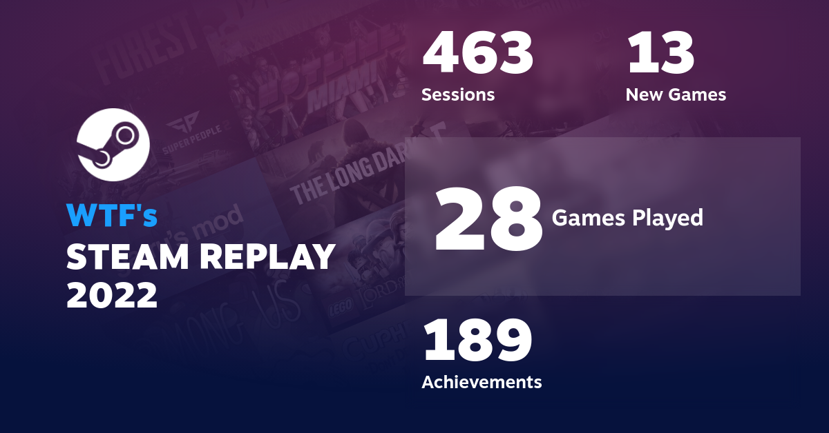 WTF's STEAM REPLAY 2022