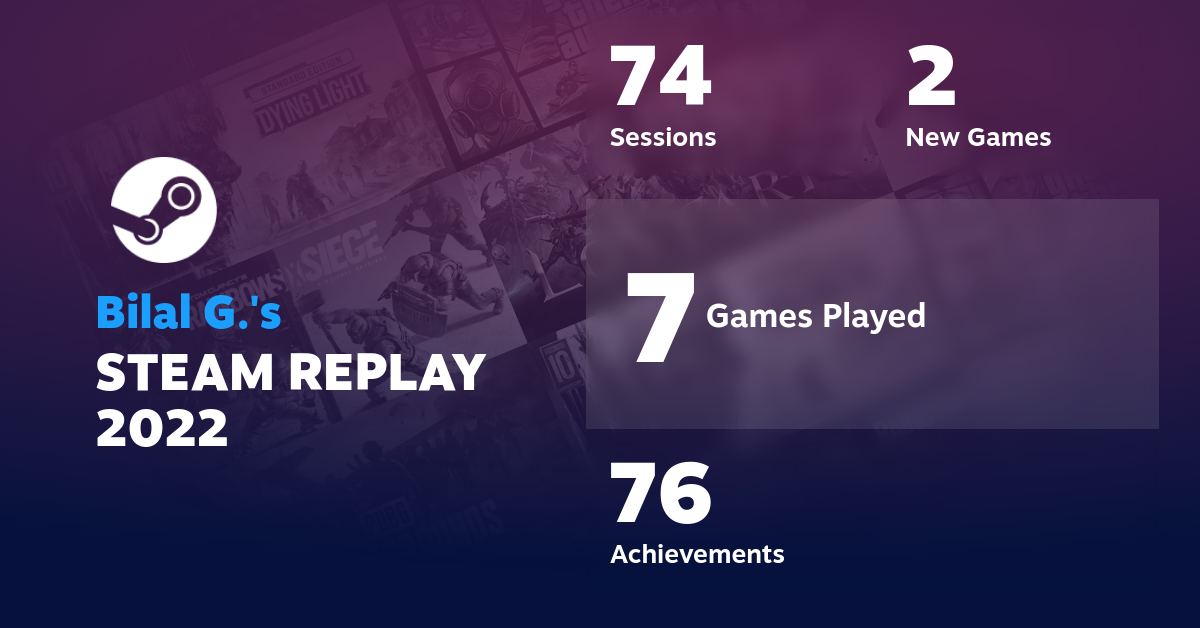 Bilal G.'s STEAM REPLAY 2022