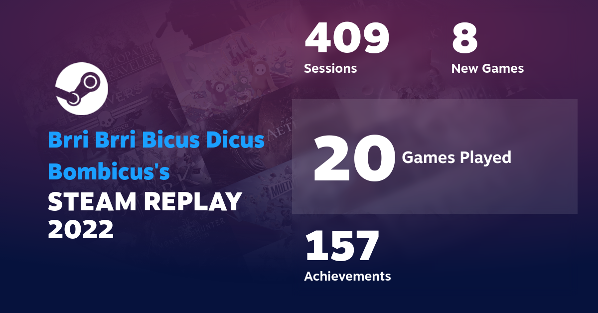Brri Brri Bicus Dicus Bombicus's STEAM REPLAY 2022