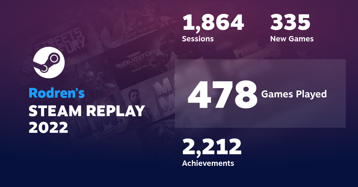 Rodren's STEAM REPLAY 2022