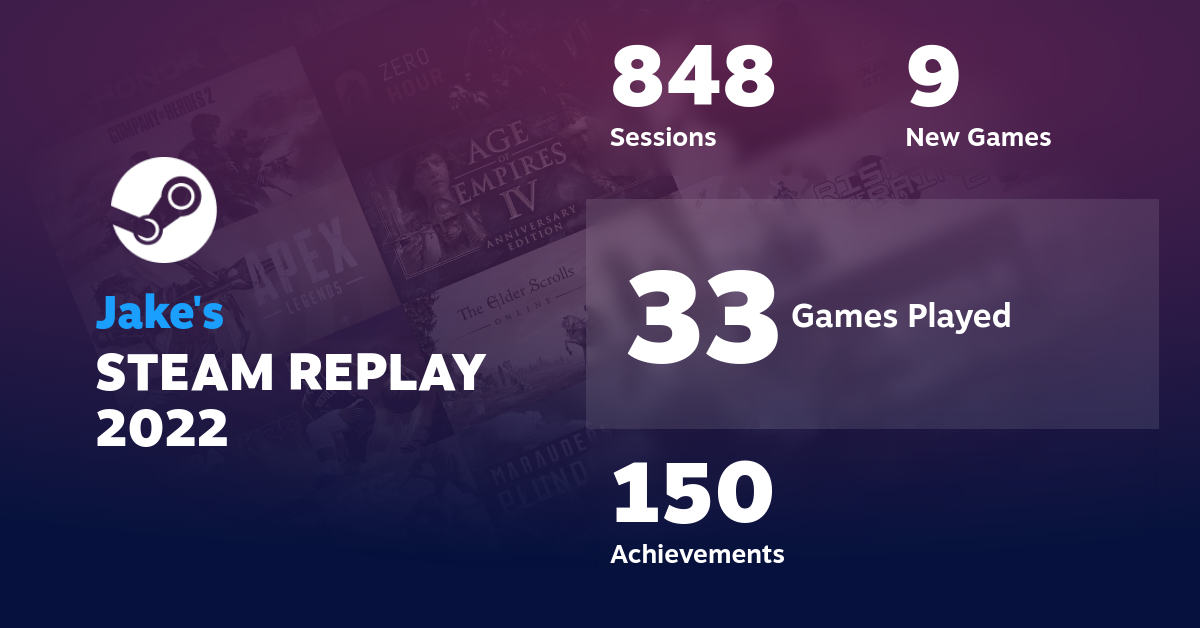 Jake's STEAM REPLAY 2022