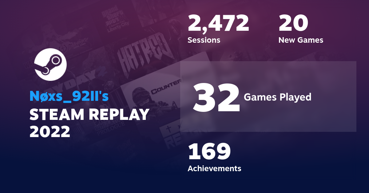 Nøxs_92II's STEAM REPLAY 2022