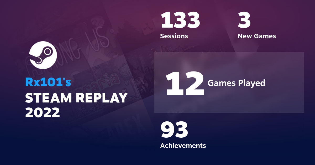 Rx101's STEAM REPLAY 2022