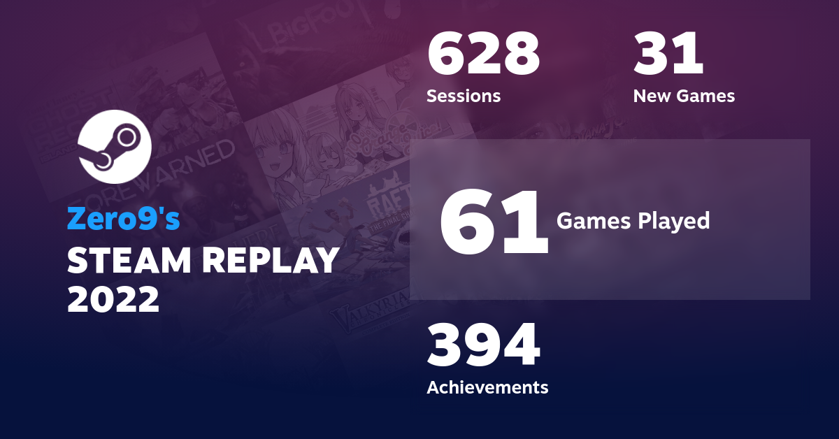 Zero9's STEAM REPLAY 2022