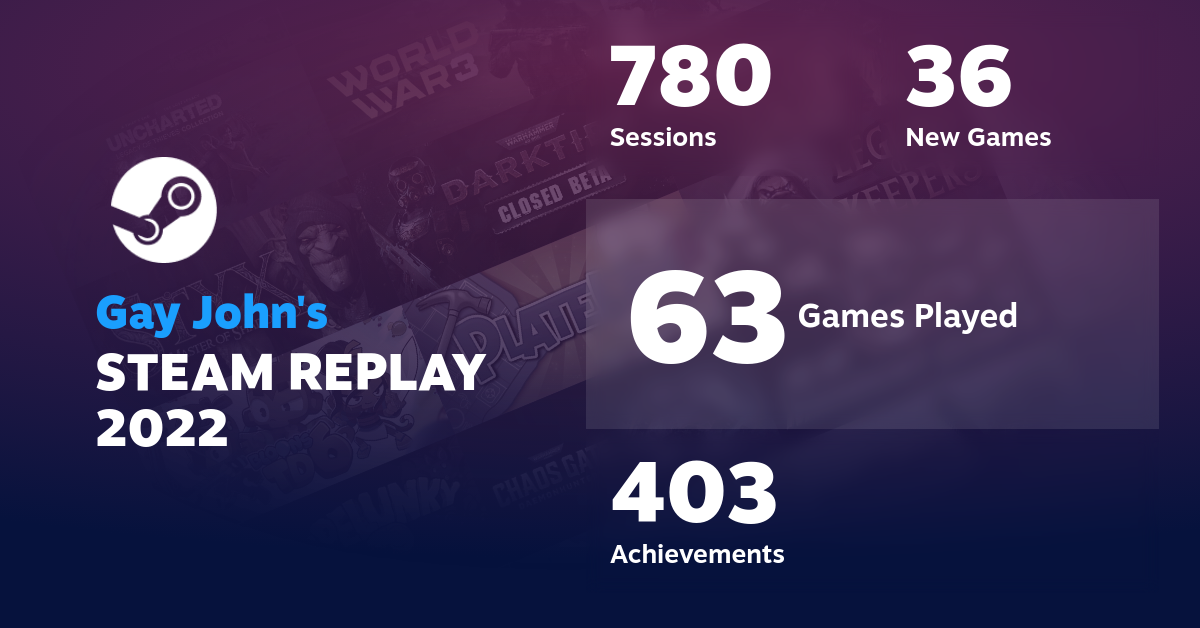 Gay John's STEAM REPLAY 2022