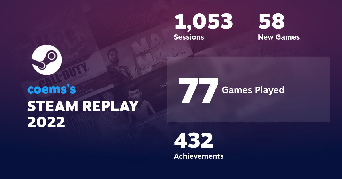 coems's STEAM REPLAY 2022