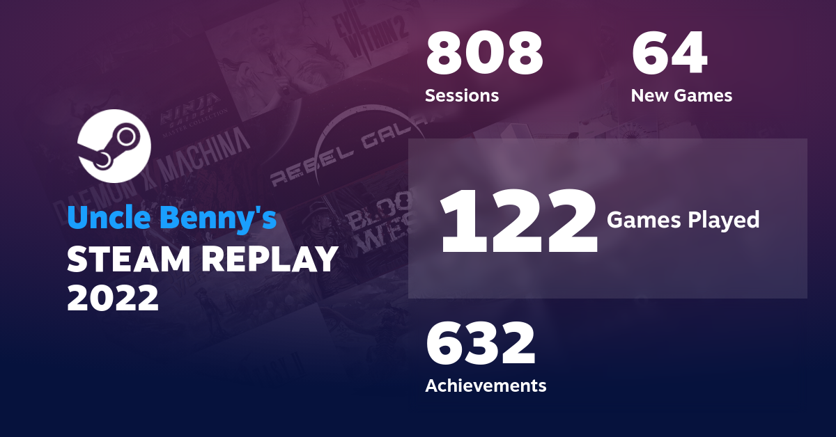 Uncle Benny's STEAM REPLAY 2022