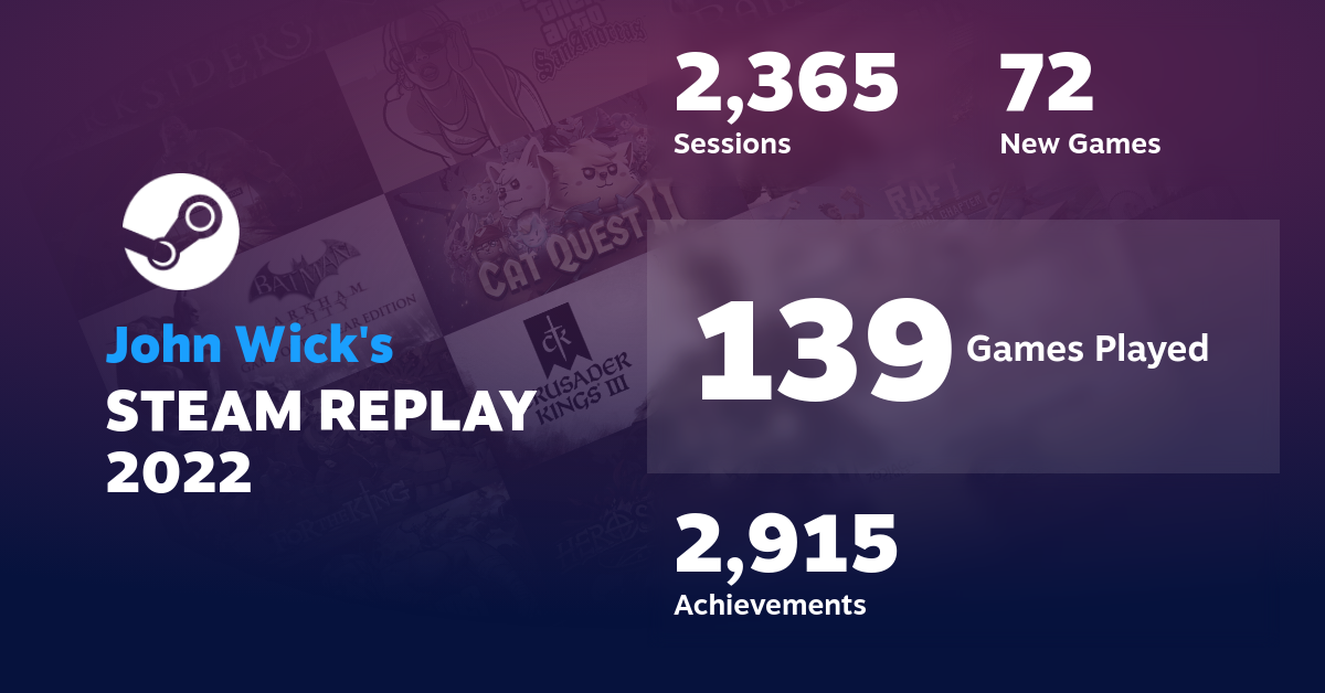 John Wick's STEAM REPLAY 2022