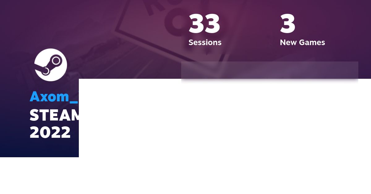 Axom_Warrior's STEAM REPLAY 2022