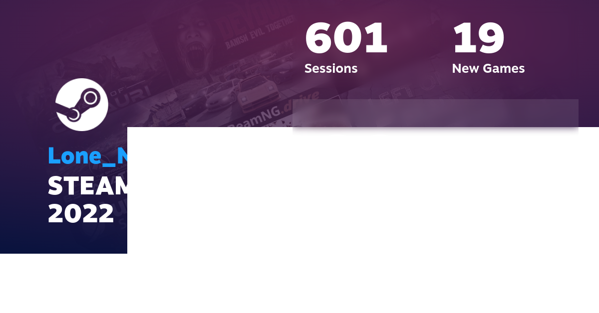 Lone_Ninja's STEAM REPLAY 2022