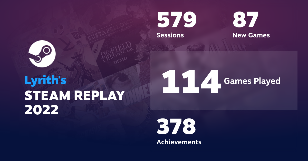 Lyrith's STEAM REPLAY 2022