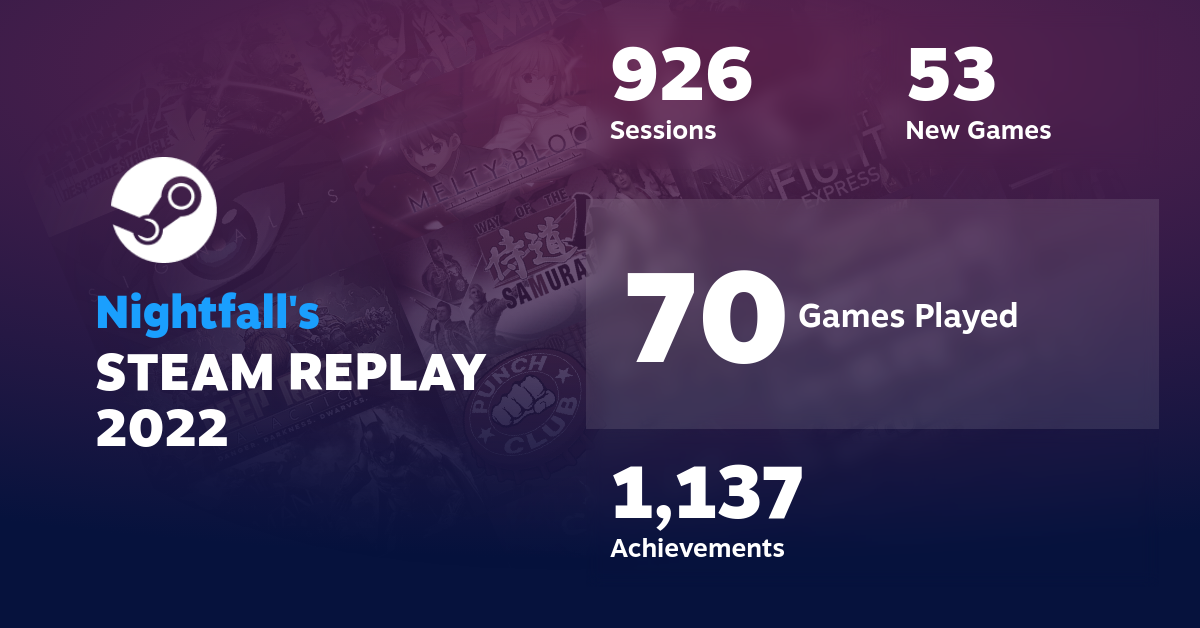 Nightfall's STEAM REPLAY 2022