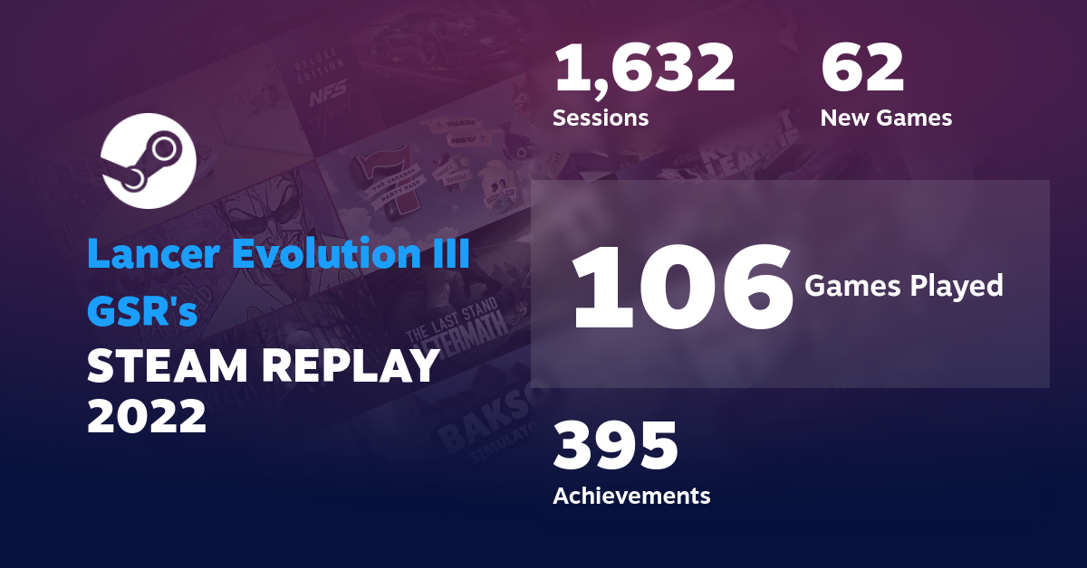 Lancer Evolution III GSR's STEAM REPLAY 2022