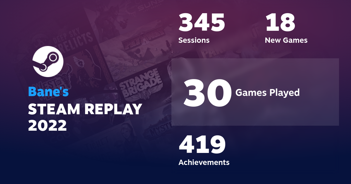 Bane's STEAM REPLAY 2022