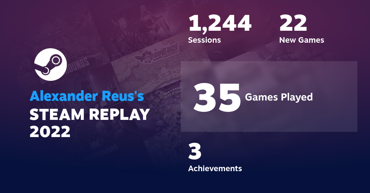 Alexander Reus's STEAM REPLAY 2022