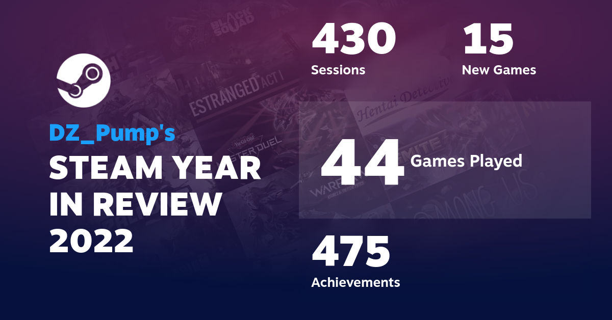 DZ_Pump's STEAM YEAR IN REVIEW 2022