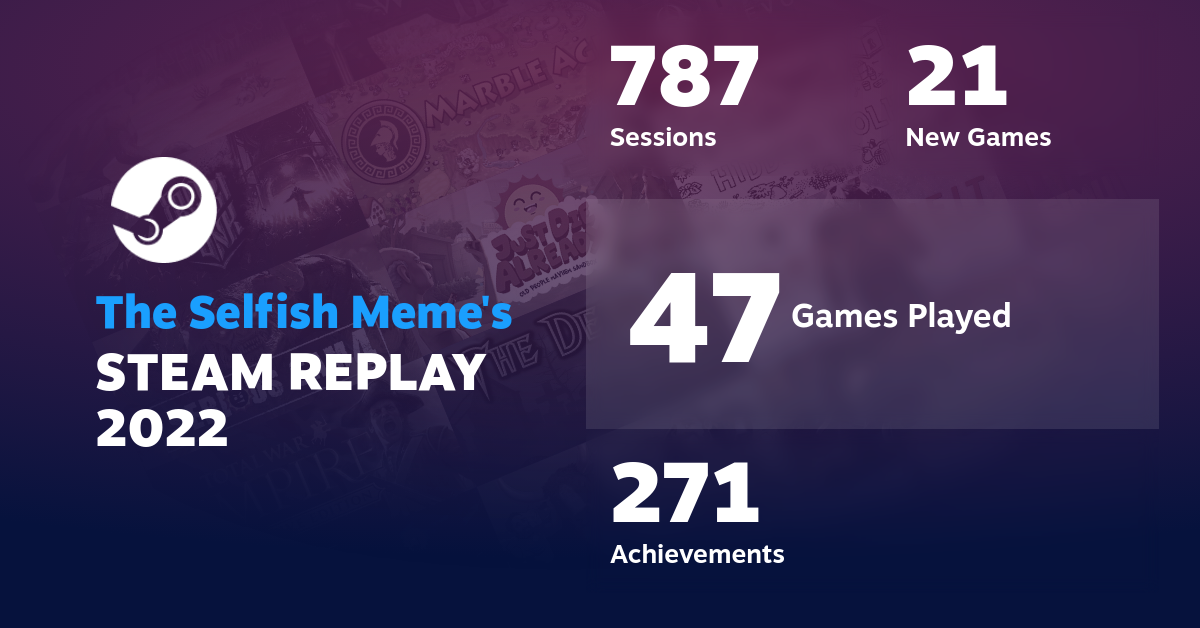 The Selfish Meme's STEAM REPLAY 2022