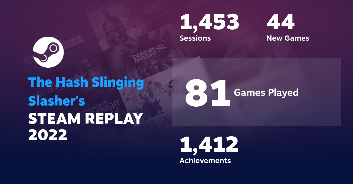 The Hash Slinging Slasher's STEAM REPLAY 2022