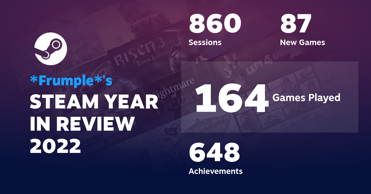 *Frumple*'s STEAM YEAR IN REVIEW 2022