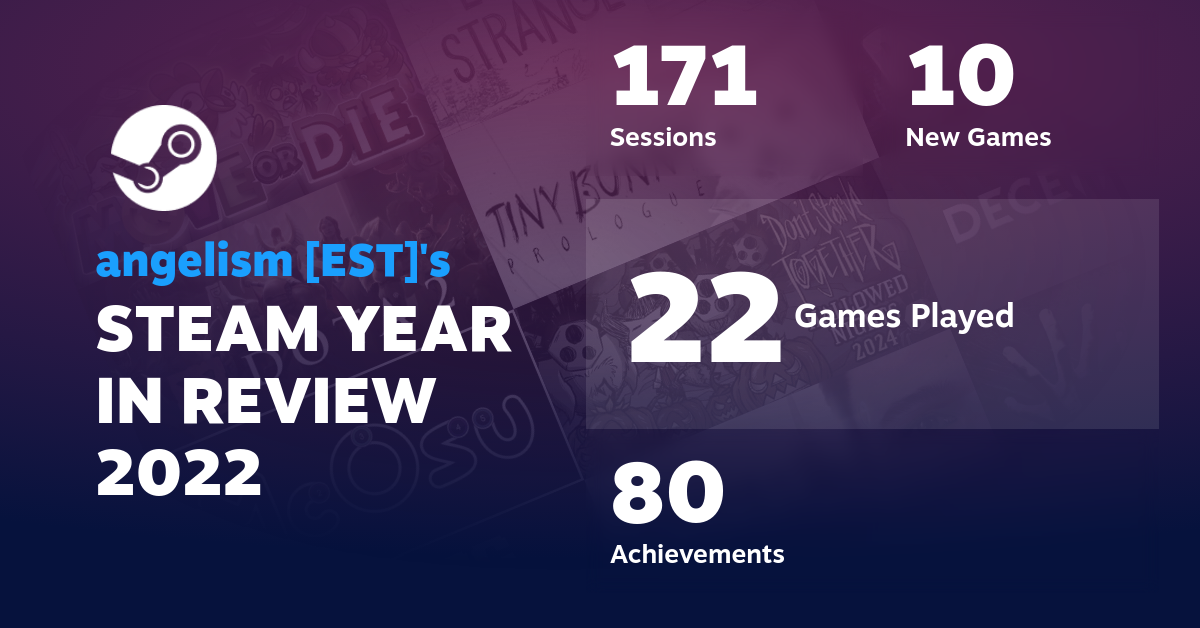 angelism [EST]'s STEAM YEAR IN REVIEW 2022