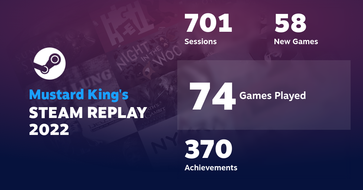 Mustard King's STEAM REPLAY 2022