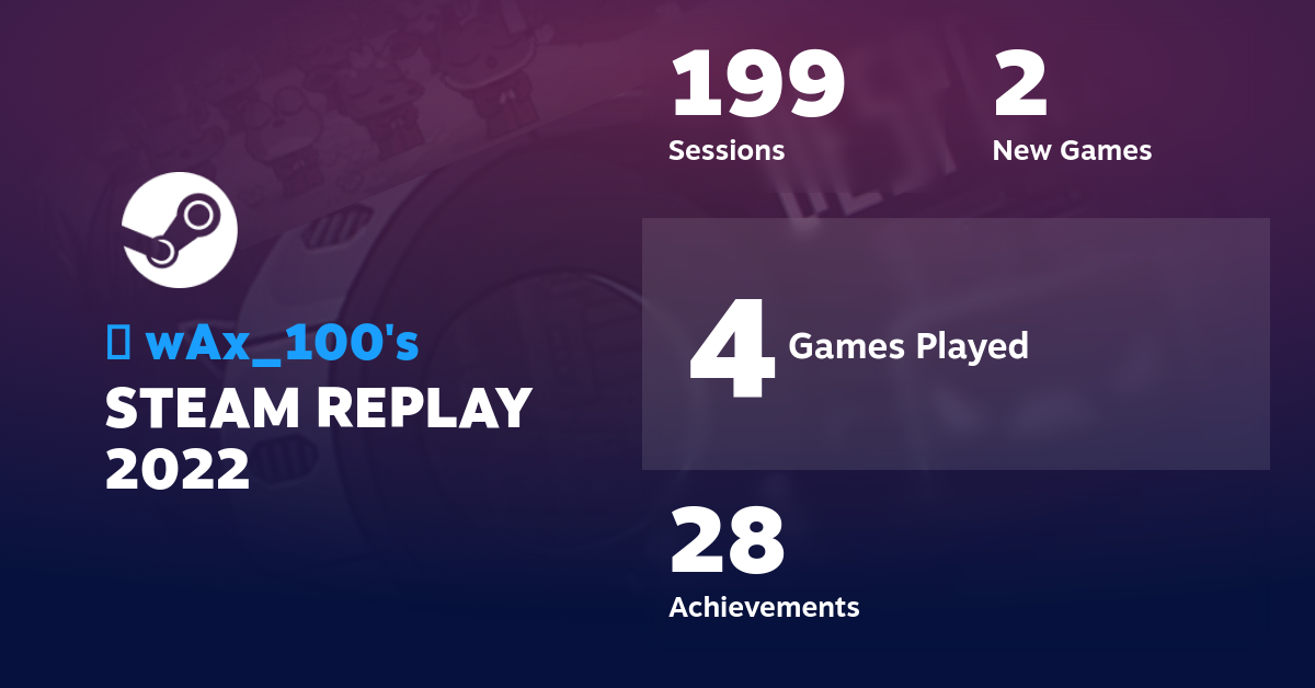 wAx_100's STEAM REPLAY 2022