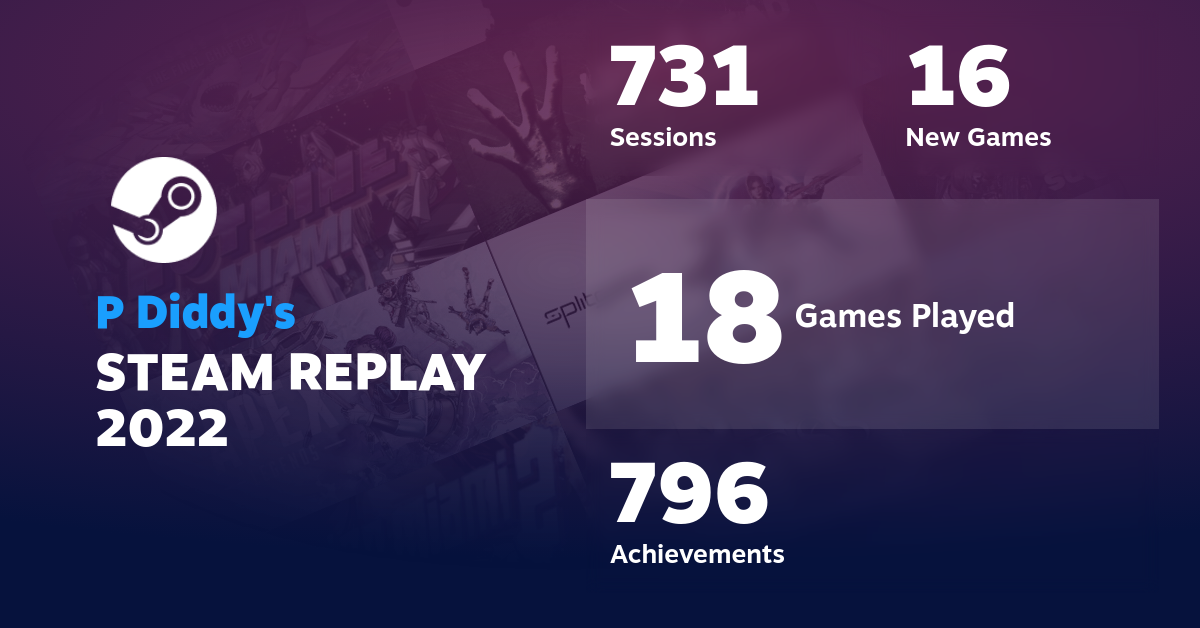 P Diddy's STEAM REPLAY 2022