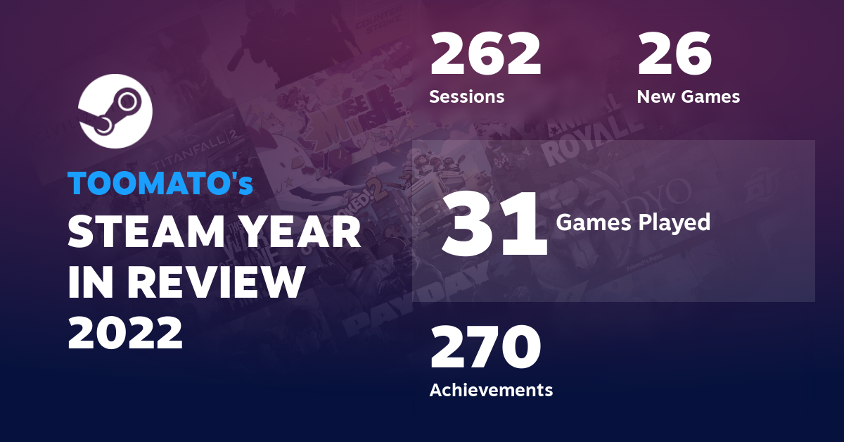 TOOMATO's STEAM YEAR IN REVIEW 2022