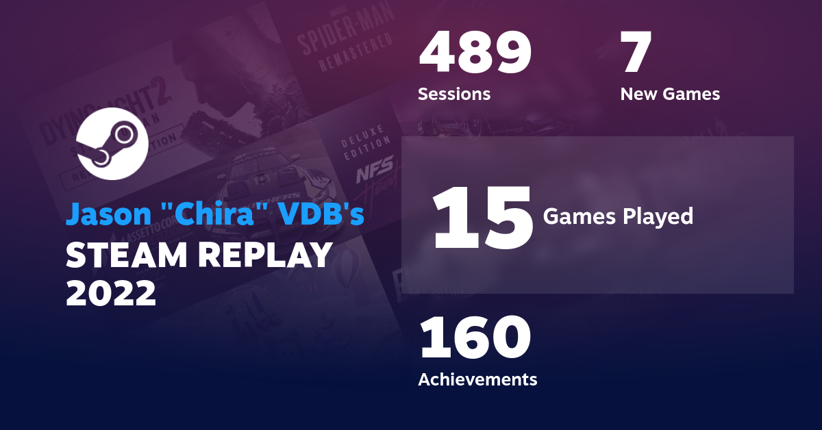 Jason VDB's STEAM REPLAY 2022