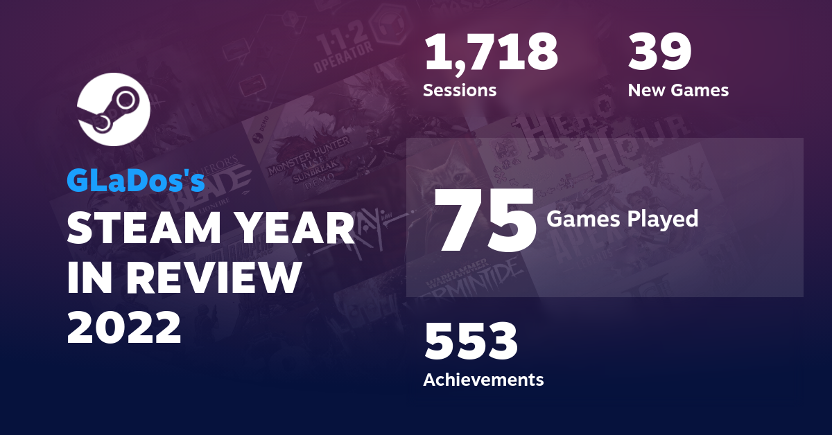 GLaDos's STEAM YEAR IN REVIEW 2022