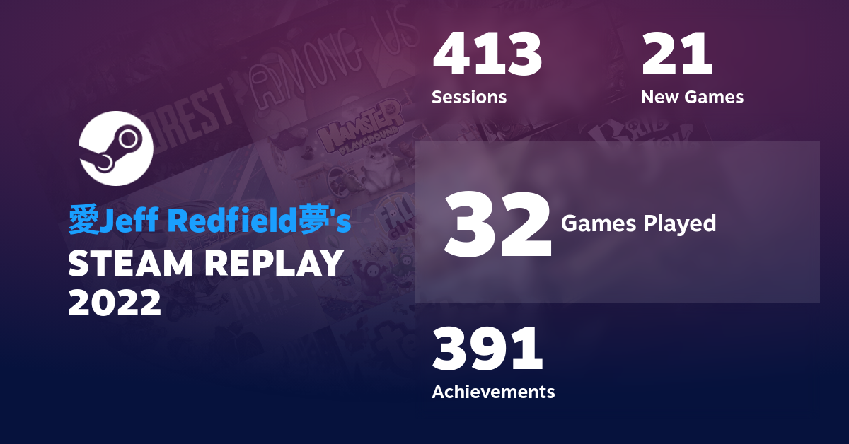 愛Jeff Redfield夢's STEAM REPLAY 2022