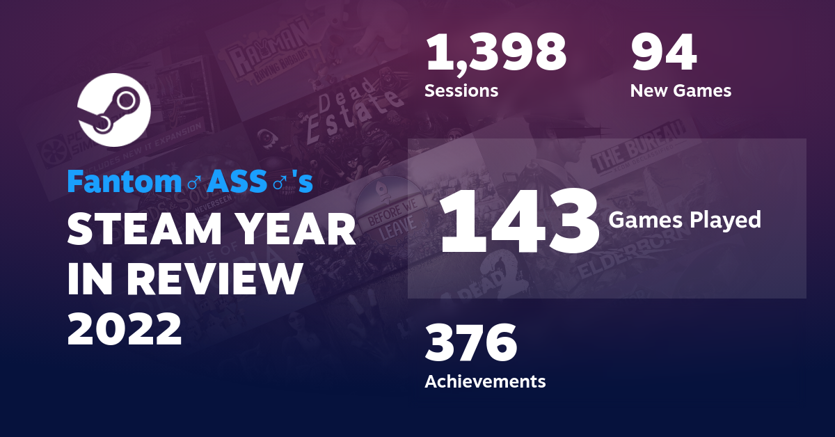 Fantom♂ASS♂'s STEAM YEAR IN REVIEW 2022