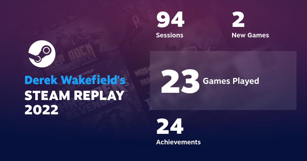 Derek Wakefield's STEAM REPLAY 2022