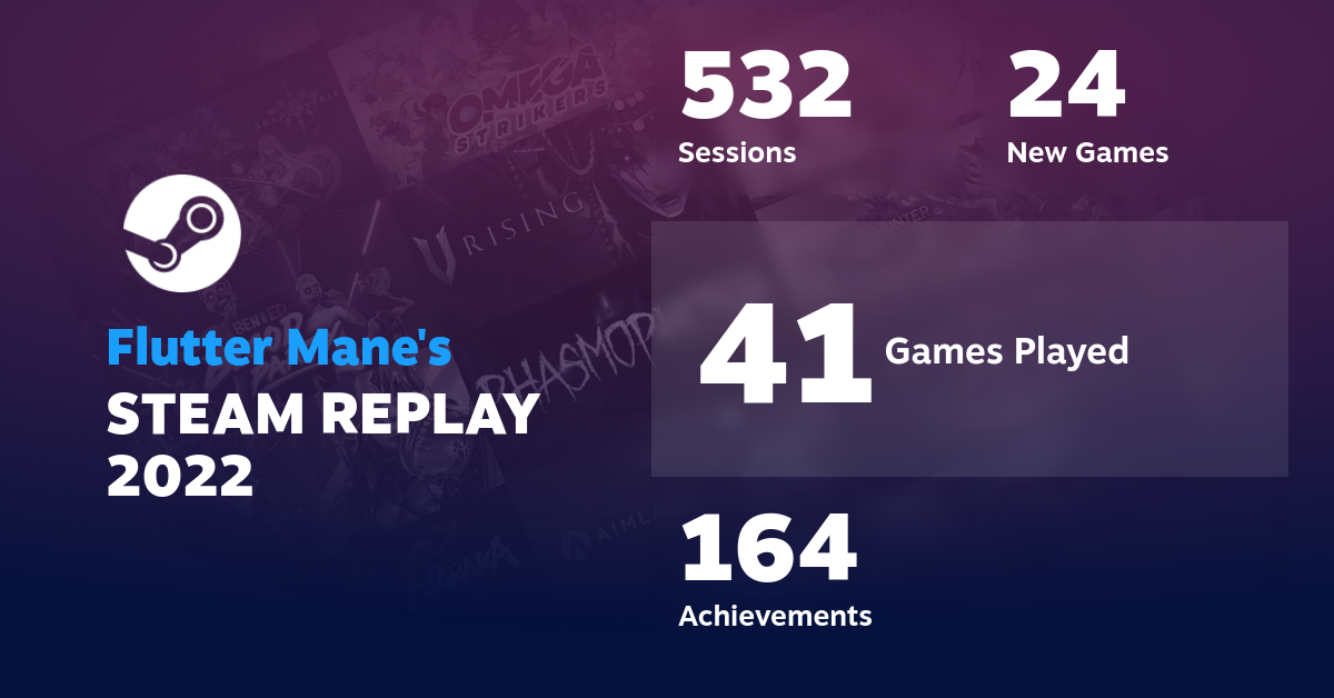 Flutter Mane's STEAM REPLAY 2022
