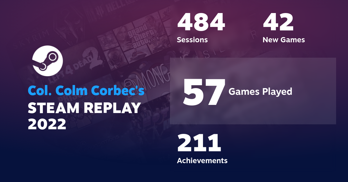 Col. Colm Corbec's STEAM REPLAY 2022