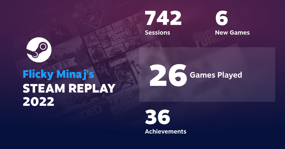 Flicky Minaj's STEAM REPLAY 2022