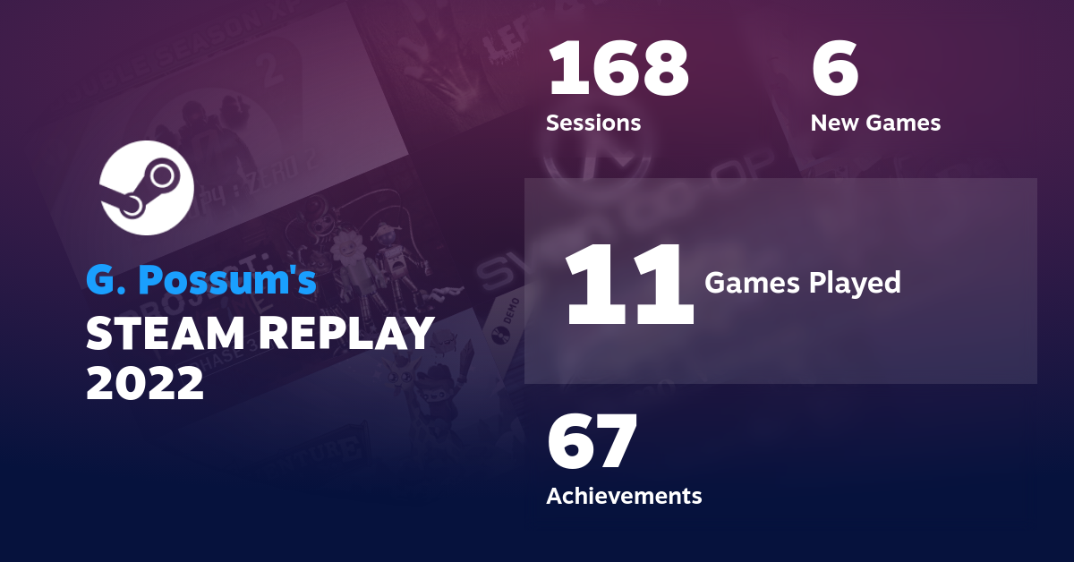 G. Possum's STEAM REPLAY 2022