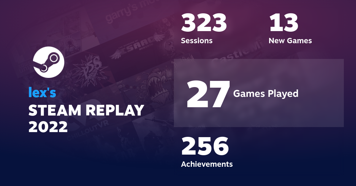 lex's STEAM REPLAY 2022