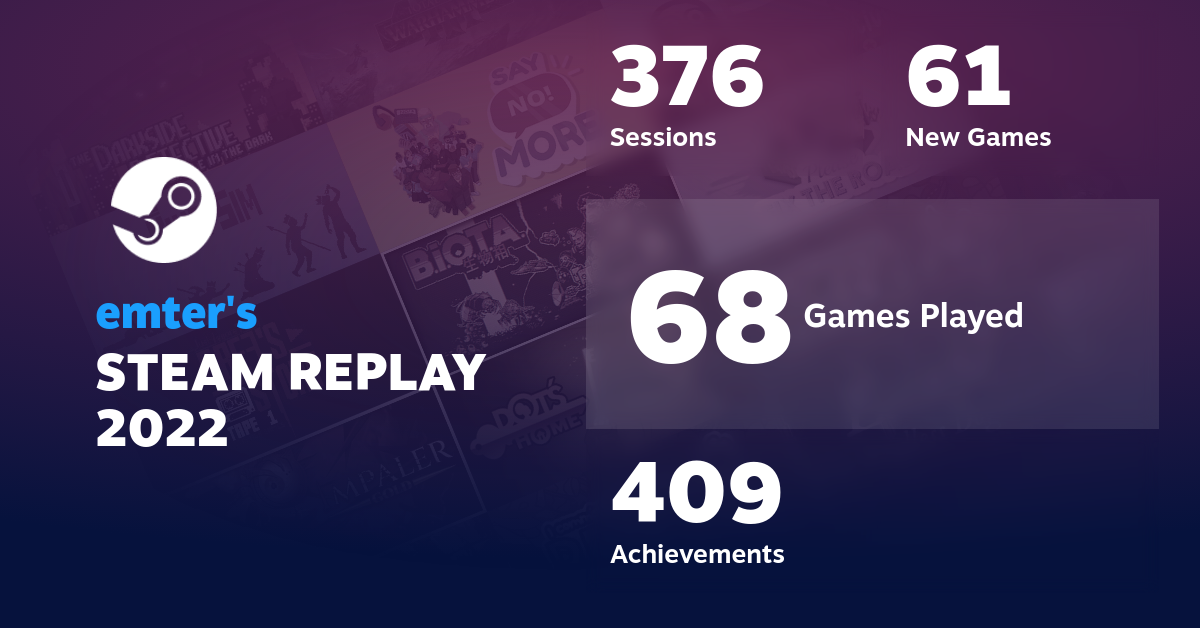 emter's STEAM REPLAY 2022