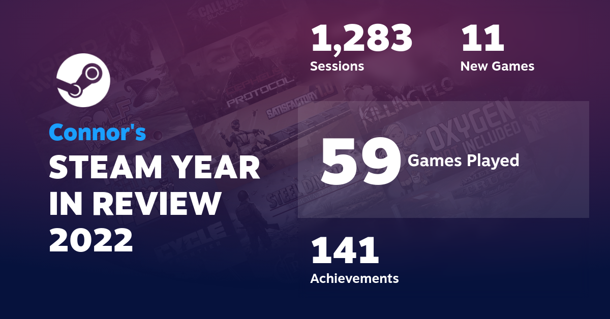 Connor's STEAM YEAR IN REVIEW 2022