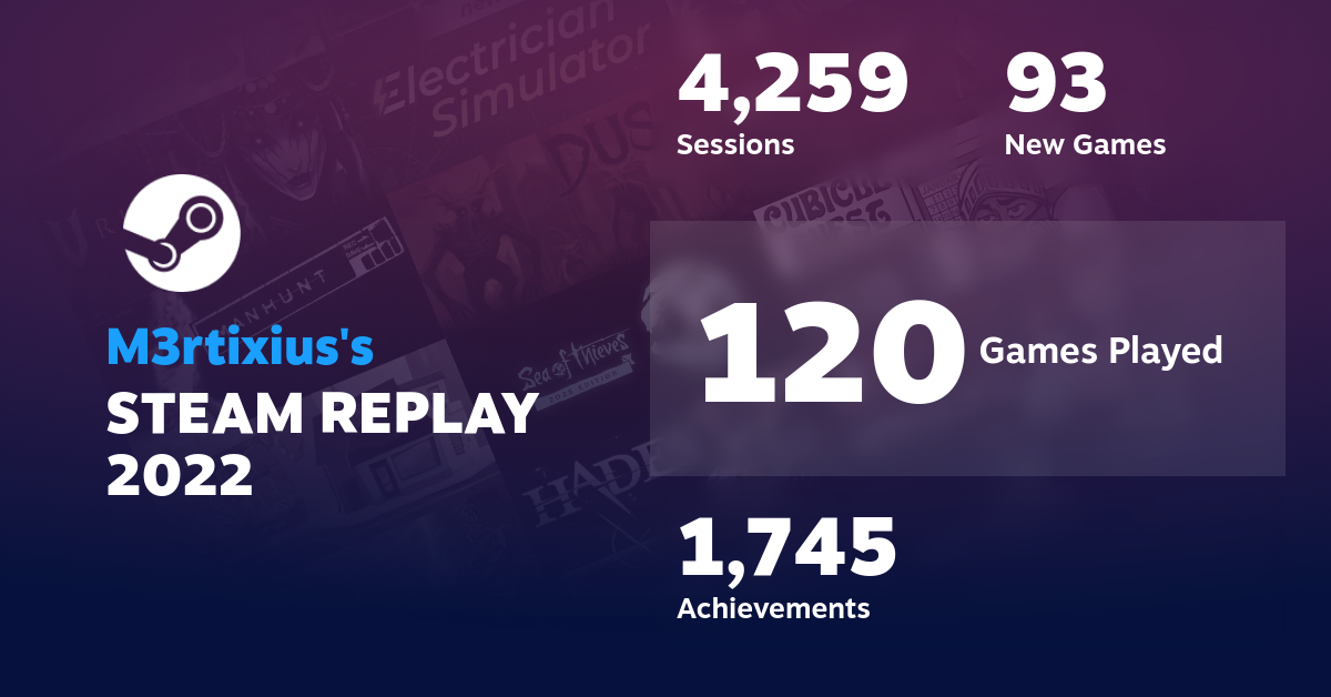 M3rtixius's STEAM REPLAY 2022