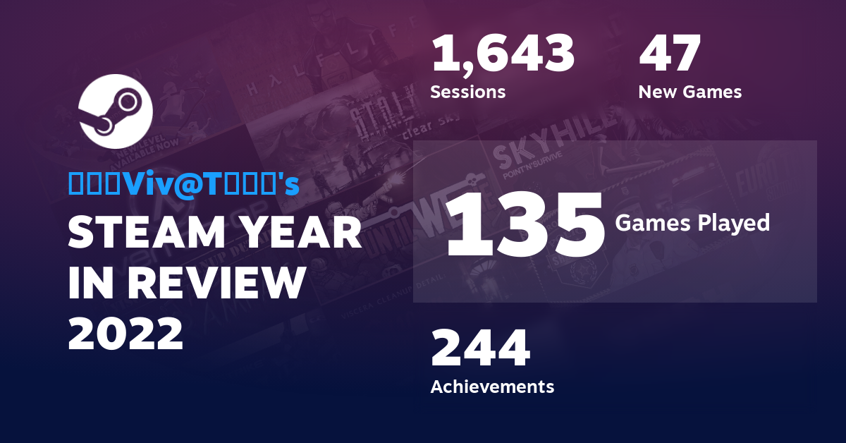 Viv@T 's STEAM YEAR IN REVIEW 2022