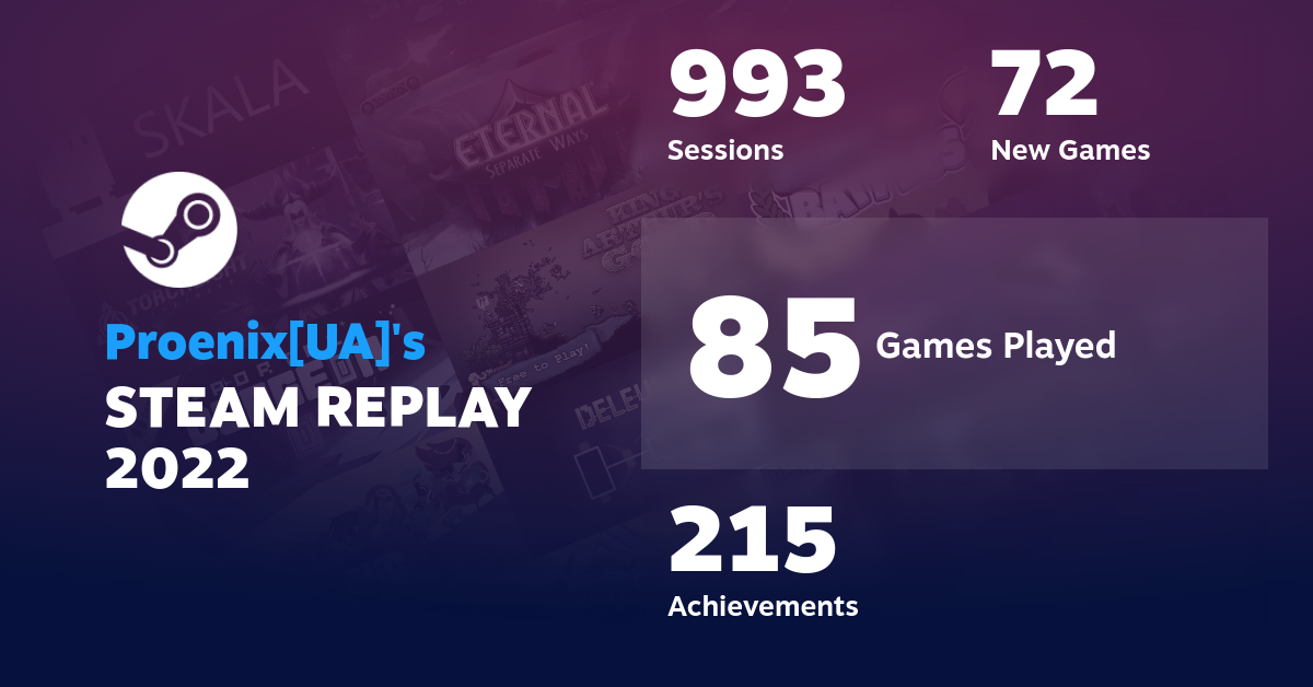 Proenix's STEAM REPLAY 2022